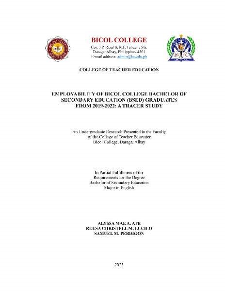 Home - Bicol College Main Library